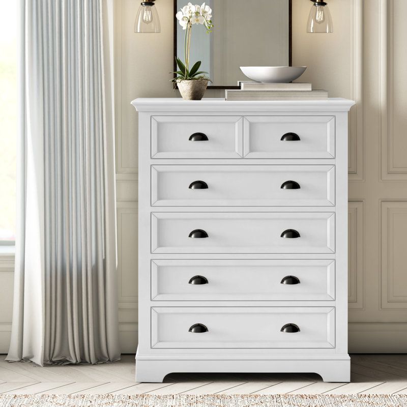 Alicea 41.75 W 6 Drawer Dresser White